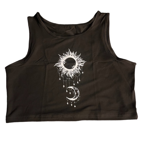 Tops | Sun Moon Crop Top Size M | Poshmark